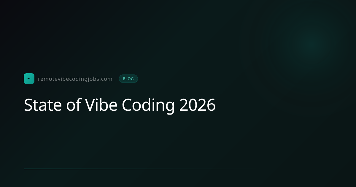 State of Vibe Coding Jobs 2026 — Data-Driven Industry Report | Remote ...